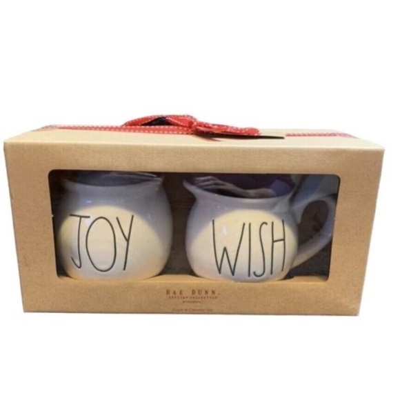 Rae Dunn | Kitchen | Rae Dunn Christmas Joy Wish Sugarcreamer Boxed Set ...